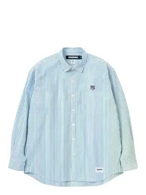 NEIGHBORHOOD Striped Cotton Shirt - Blue