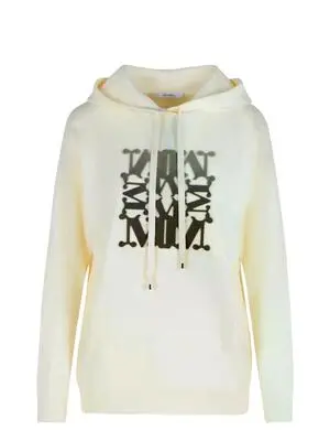Max Mara Logo-embellishment Hoodie - Neutrals