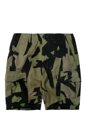 NEIGHBORHOOD Camo-print Cargo Shorts - Black