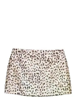 P.a.r.o.s.h Leopard-print Mini Skirt - Neutrals