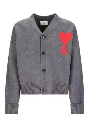 AMI Logo Button Cardigan