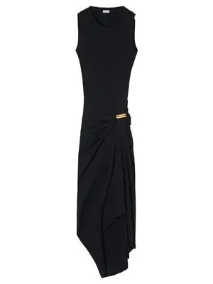 Loewe Cotton Tank Midi Dress - Black
