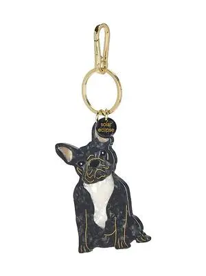 SOLAR ECLIPSE Hand-painted Bag Charm - Frenchie Dog