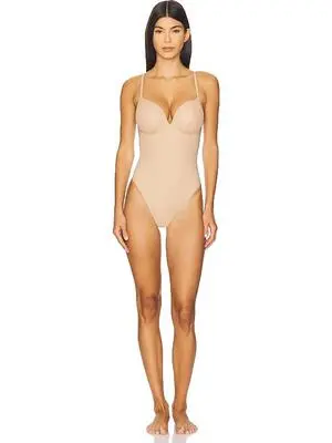 SKIMS Push-up Thong Bodysuit - Clay