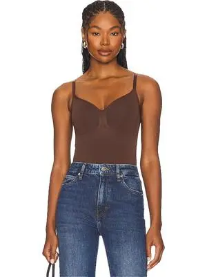 SKIMS Seamless Sculpt Thong Bodysuit - Cocoa