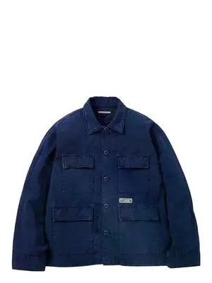 NEIGHBORHOOD Multi-pocket Cotton Shirt Jacket - Blue