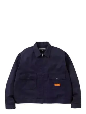 NEIGHBORHOOD Flap-pocket Zip-front Shirt Jacket - Blue