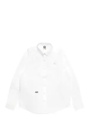 AAPE BY *A BATHING APE® Logo-patch Button-down Shirt - White
