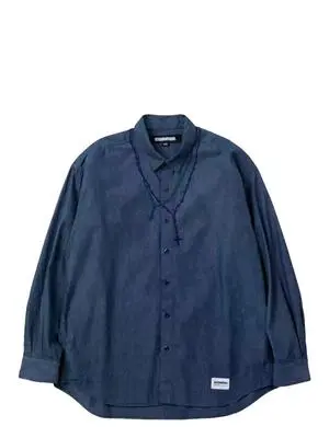 NEIGHBORHOOD Embroidered-rosary Cotton Shirt - Blue