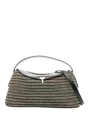 TOTEME Woven Top Handle Bag - Black