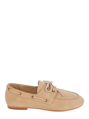 Intentionally Blank Pixie Boat Shoes Taupe