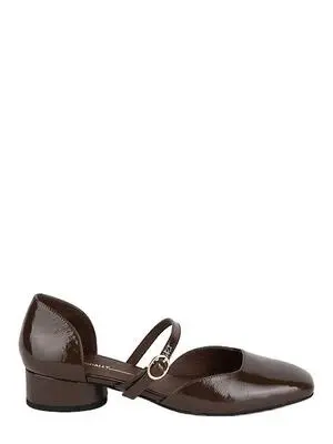 Intentionally Blank Cortez Mary Jane Heels - Brown