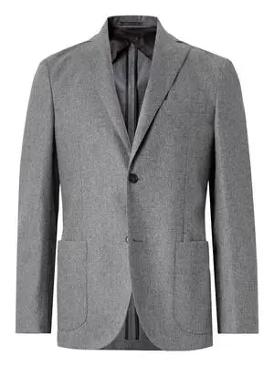 SLOWEAR Slim-fit Wool-blend Blazer - Gray