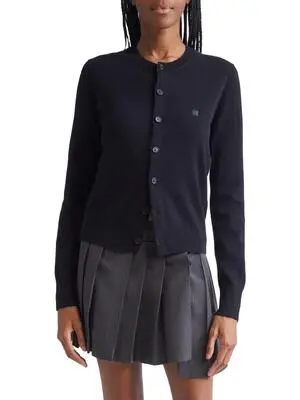 Acne Studios Wool And Yak Hair Cardigan - Black