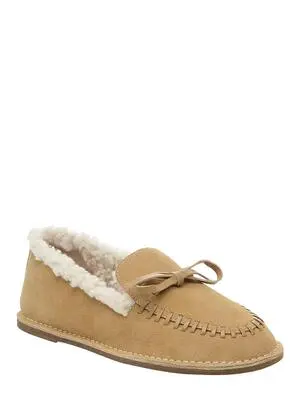 KELSI DAGGER BROOKLYN Huggy Faux Shearling Lined Slipper - Bison
