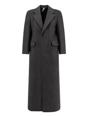 HEVO Trinitapoli Wool Blend Coat - Grey