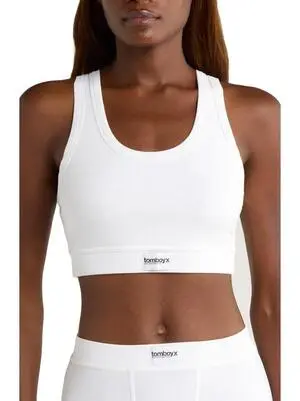 TOMBOYX Essentials Rib Sports Bra Bright White