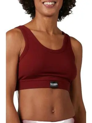 TOMBOYX Essentials Rib Sports Bra Burgundy