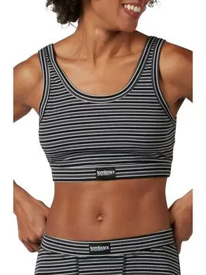 TOMBOYX Essentials Rib Sports Bra Icy Stripe
