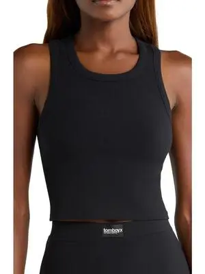 TOMBOYX Rib Longline Sports Bra - Black