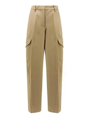 Givenchy Cotton And Wool Cargo Trousers - Beige