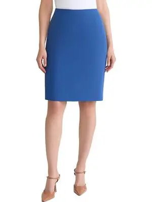 KASPER Slim Fit Skirt - Blue Night