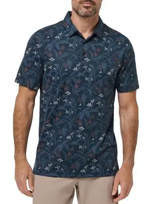 Travis Mathew Relationship Status Floral Polo - Titan