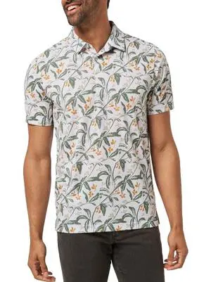 Travis Mathew Relationship Status Floral Polo - White