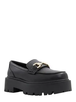 Aldo Platform Lug Sole Loafer - Black