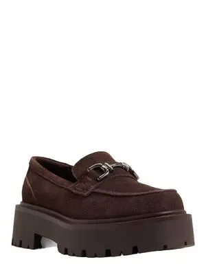 Aldo Platform Lug Sole Loafer - Dark Brown