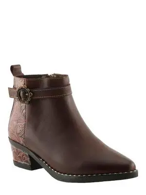 SPRING STEP SHOES Acree Ankle Booties - Brown