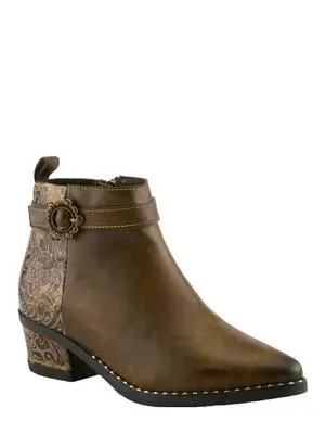 SPRING STEP SHOES Acree Ankle Booties - Olive Green