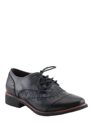SPRING STEP SHOES Bargiasti Leather Derby Black Multi