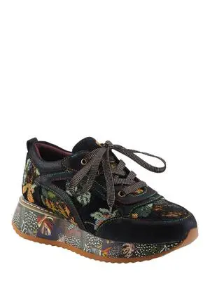SPRING STEP SHOES Invidia Platform Sneakers - Black Multi