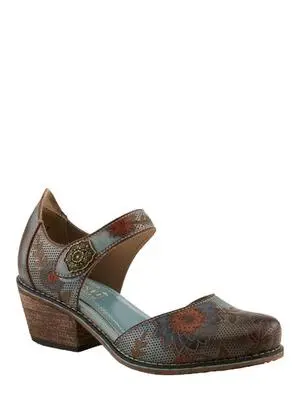 SPRING STEP SHOES Cabracho Mary Jane Pump Blue Multi