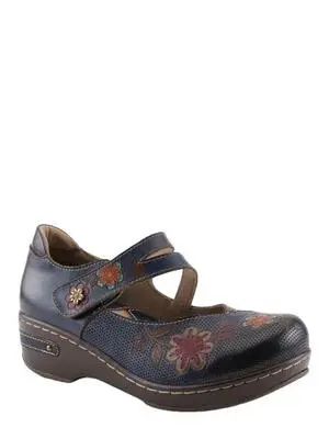 SPRING STEP SHOES Mamataish Mary Janes - Navy Multi