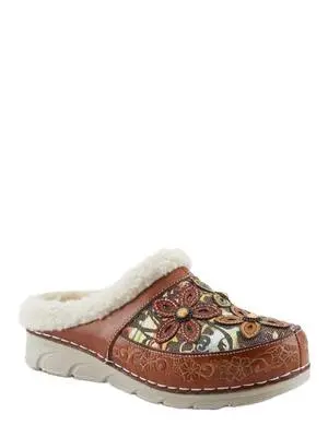 SPRING STEP SHOES Honestela Clogs - Camel Multi