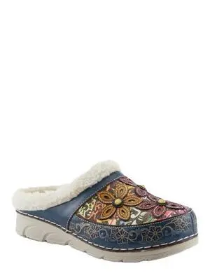 SPRING STEP SHOES Honestela Clogs - Navy Multi