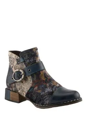 SPRING STEP SHOES Sipperb Bootie - Navy Multi