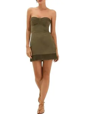 VIX PAULA HERMANNY Mallorca Strapless Minidress - Green