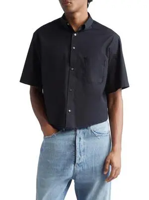 MAISON MARGIELA Short Sleeve Button-down Shirt - Black
