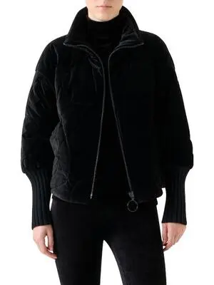 Akris Quilted Velvet Jacket - Black
