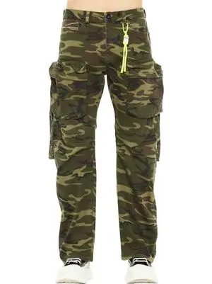 CULT OF INDIVIDUALITY 610 Cargo Straight-leg Jeans - Camo