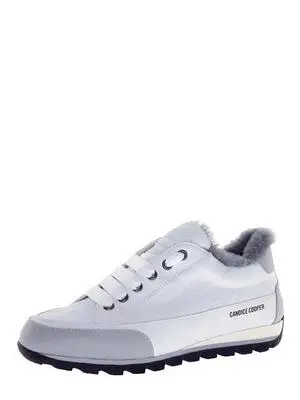 CANDICE COOPER Runlo Genuine Shearling Lined Waterproof Sneakers - Grey White