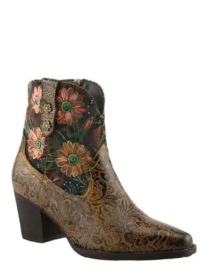 SPRING STEP SHOES Brydie Western Boots - Olive Multi