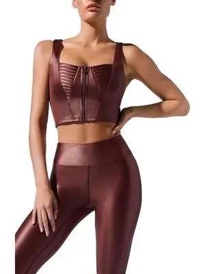 Heroine Sport Celine Crop Camisole Henna