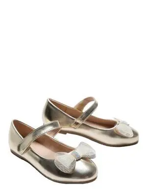 TULLEEN Lydia Bow Flats - Gold