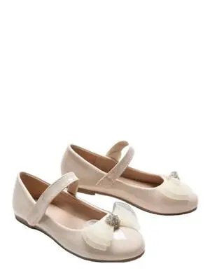 TULLEEN Lucille Bow Flats - Cream