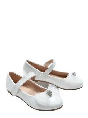 TULLEEN Lucille Bow Flats - White