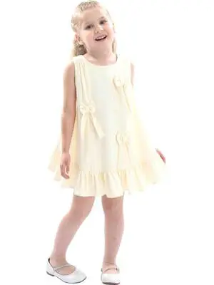 MIMI TUTU Bow Dress - Ivory